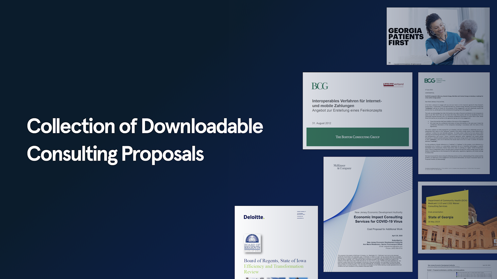 14 Real Proposals from McKinsey, BCG, and Bain to download